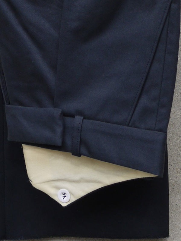 Fishtail Cotton Drill Trousers (Navy) | Tails and the Unexpected ...
